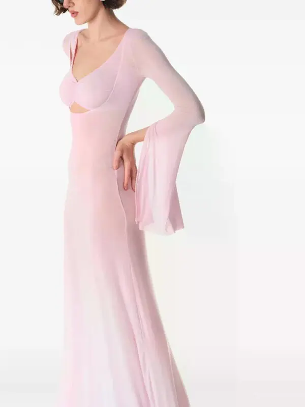 MANURI V-neck Maxi Dress - Pink