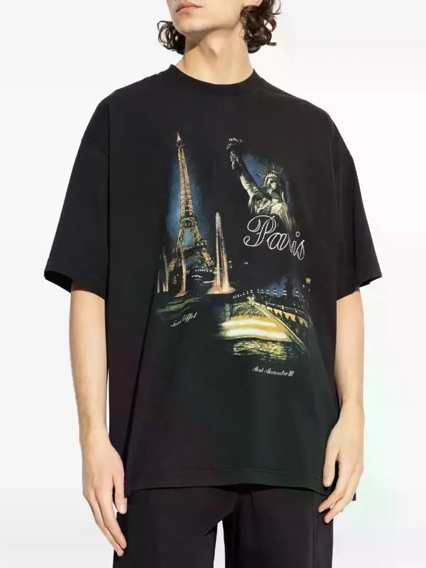 Vetements Eiffel Tower-print T-shirt