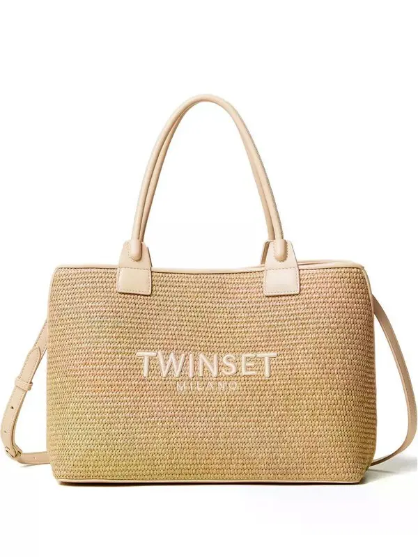 TWINSET Woven Tote Bag