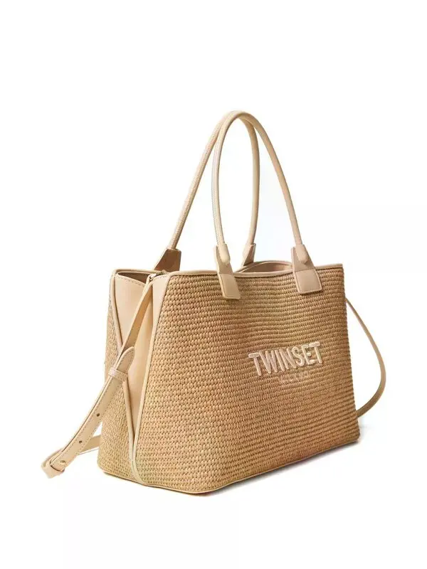 TWINSET Woven Tote Bag