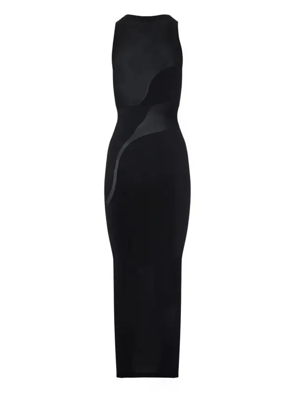 Wolford Sheer Panel Maxi Dress - Black