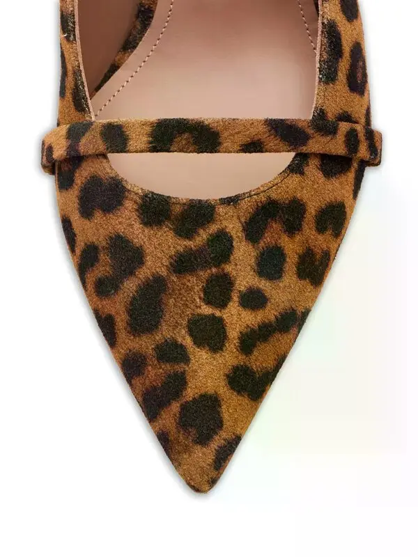 MALONE SOULIERS Leopard Strap Mules