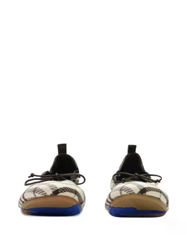 Burberry Checked Ballet Flats - Neutrals