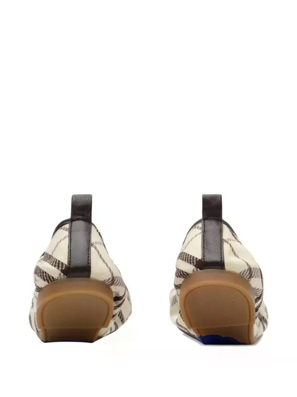 Burberry Checked Ballet Flats - Neutrals