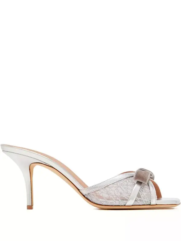 MALONE SOULIERS Bow Lace Stiletto Sandals