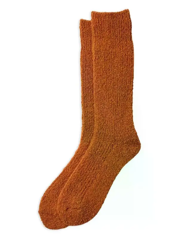 ROTOTO Wool Ribbed Socks - Orange