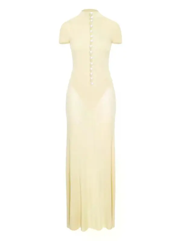 MANURI Mock-neck Maxi Dress