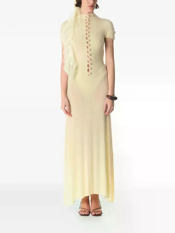 MANURI Mock-neck Maxi Dress