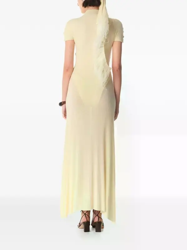 MANURI Mock-neck Maxi Dress