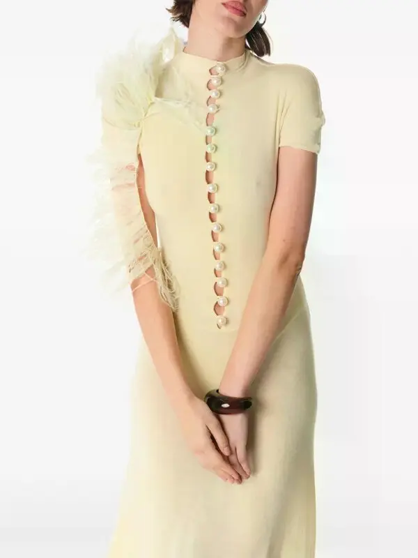 MANURI Mock-neck Maxi Dress