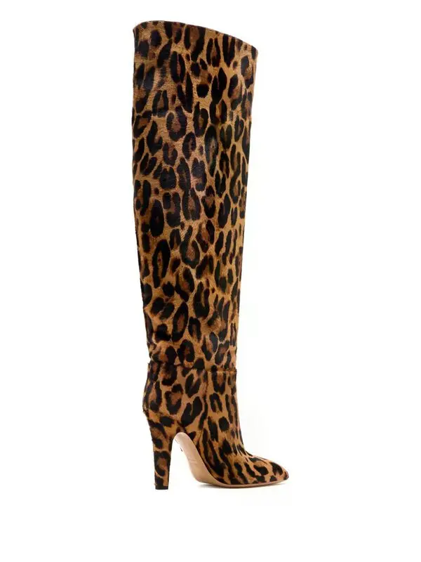Paris Texas Elsa Leopard Heeled Boots
