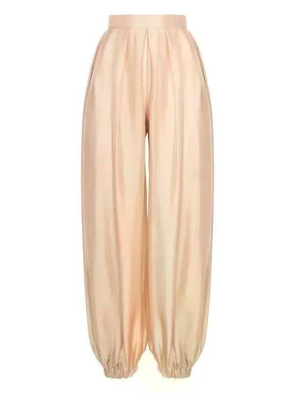 MANURI Gathered Trousers - Neutrals