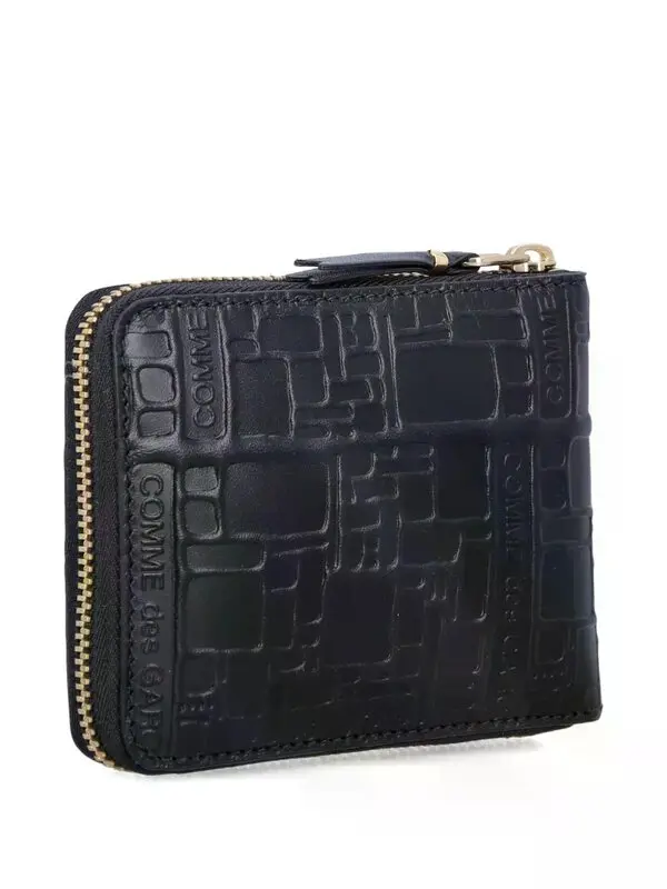 Comme Des Garçons Embossed-logo Zip Wallet