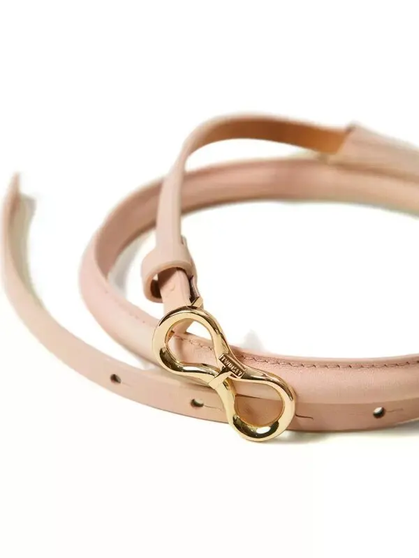 TWINSET Leather Belt With Logo Buckle - Pink