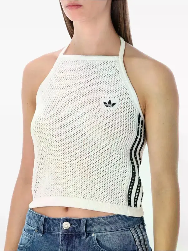Adidas Crochet Stripe-detail Top