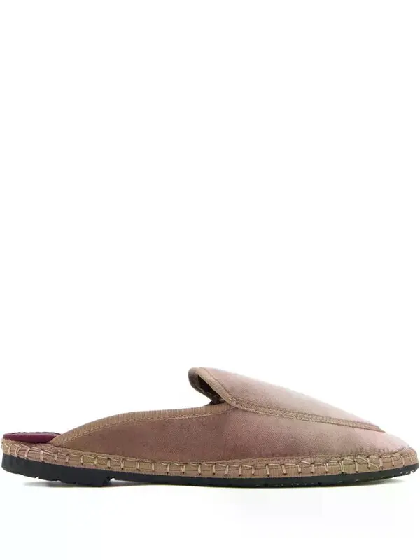 FLABELUS Bruna Piped Mules - Brown