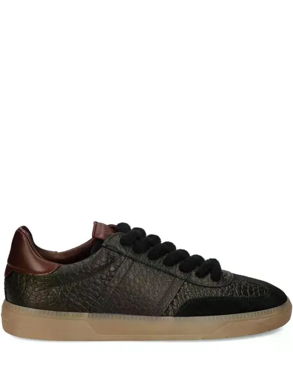 KENNEL&SCHMENGER Croc-effect Lace-up Sneakers - Black