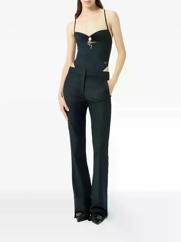 Blumarine Diagonal-weave Trousers