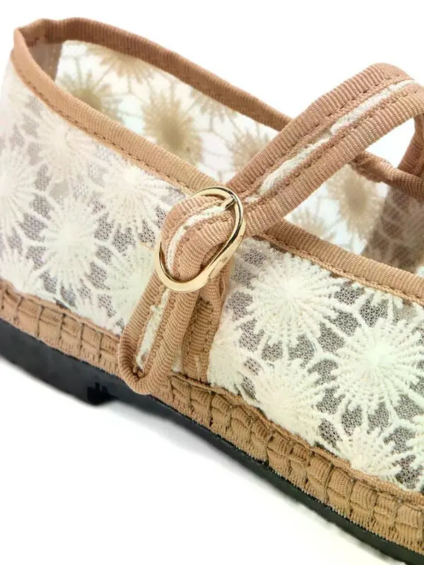 FLABELUS Pierre Sun Flower Buckle Espadrilles