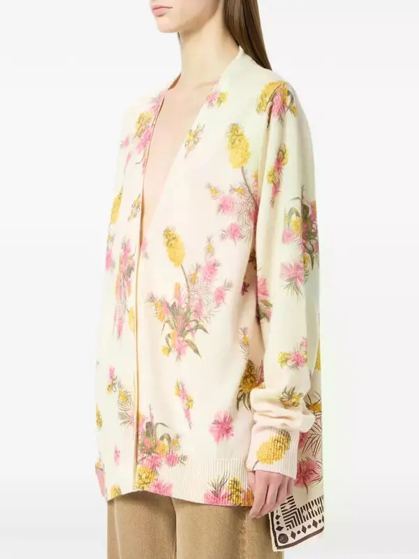 Blumarine Floral-print Cardigan
