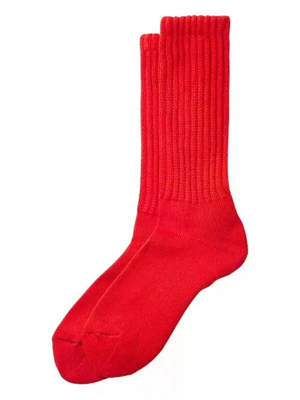 ROTOTO Ribbed Socks - Red
