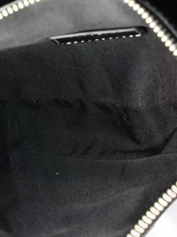 Dior Kaws Saddle Leather Applique Crossbody Bag - Black