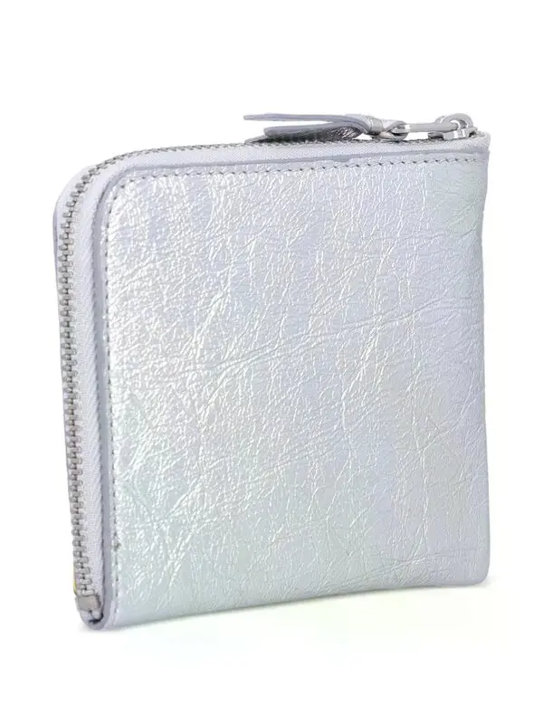 Comme Des Garçons L-zip Wallet - Silver