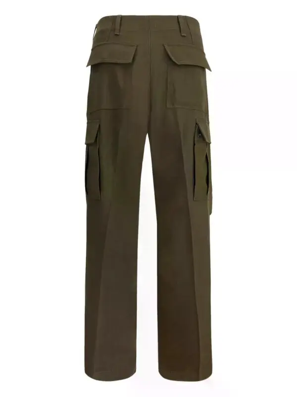 TOM FORD Pleated Cargo Trousers - Green