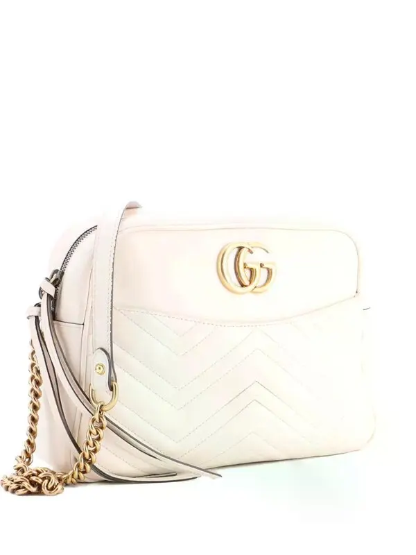 Gucci Gg Marmont Matelasse Leather Medium Shoulder Bag - Neutrals