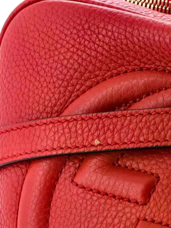 Gucci Soho Disco Leather Small Crossbody Bag - Red