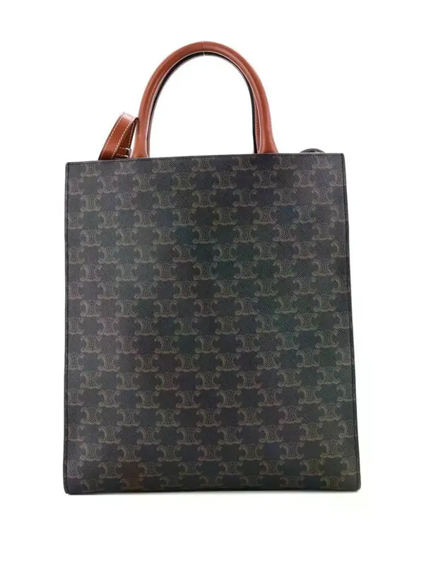 Celine Vertical Cabas Triomphe Small Tote Bag - Brown