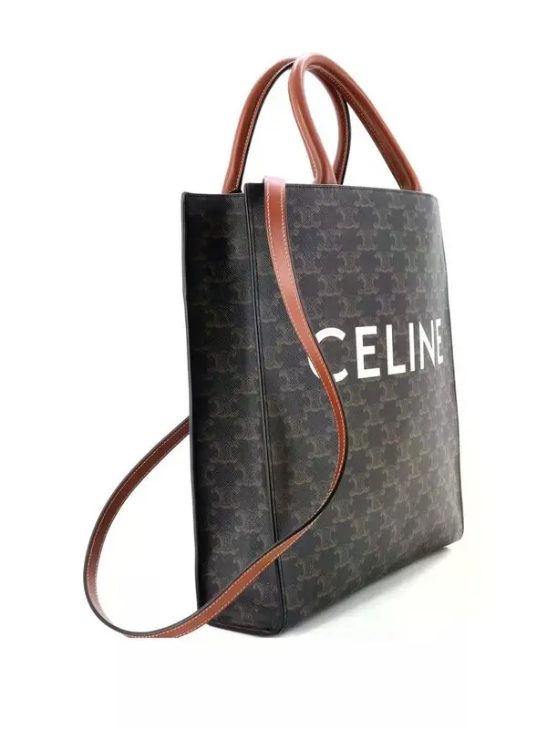 Celine Vertical Cabas Triomphe Small Tote Bag - Brown