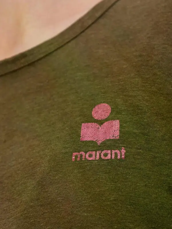 MARANT ETOILE Koldia Logo-print T-shirt - Green
