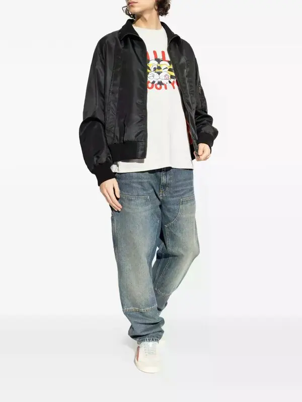 Kenzo Wild Tiger Cartoon-print T-shirt - Grey