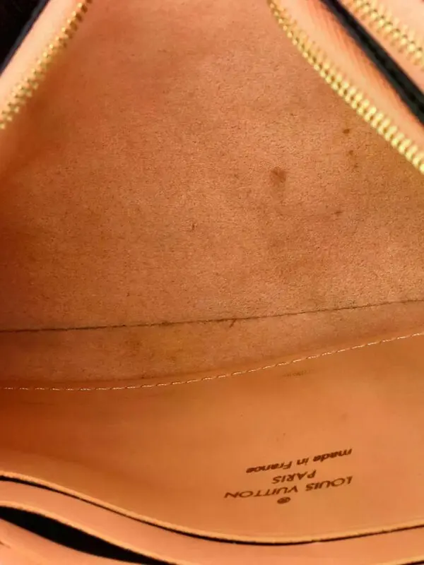 LOUIS VUITTON Double Zip Pochette Damier Clutch