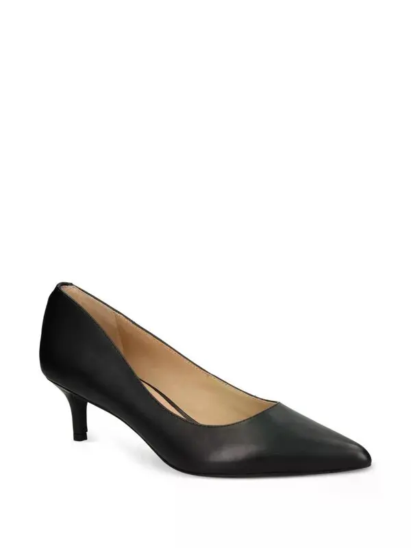 Ralph Lauren Pointed Leather Pumps - Black