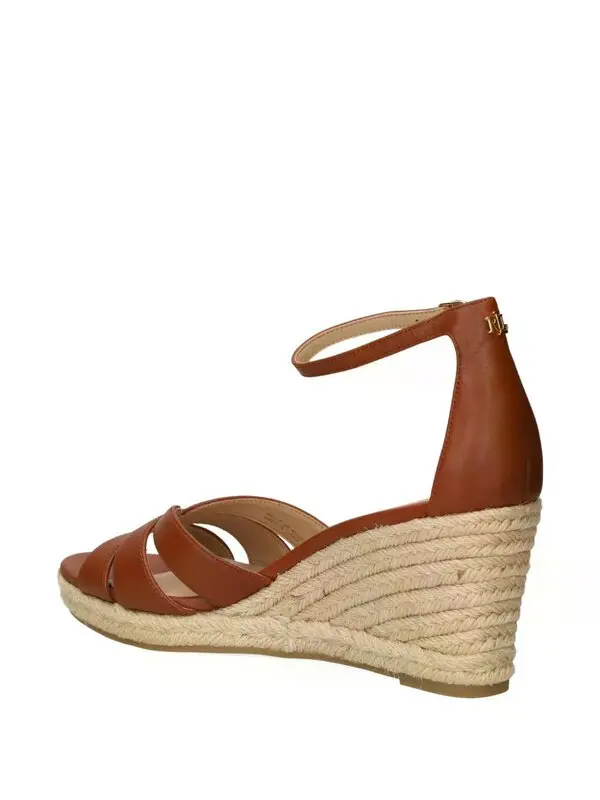 Ralph Lauren Crisscross-strap Wedge Sandals