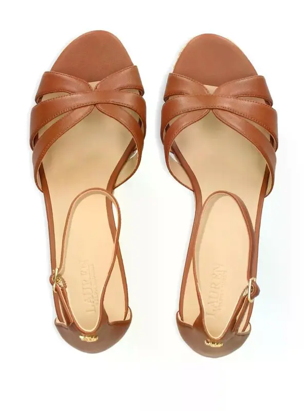 Ralph Lauren Crisscross-strap Wedge Sandals