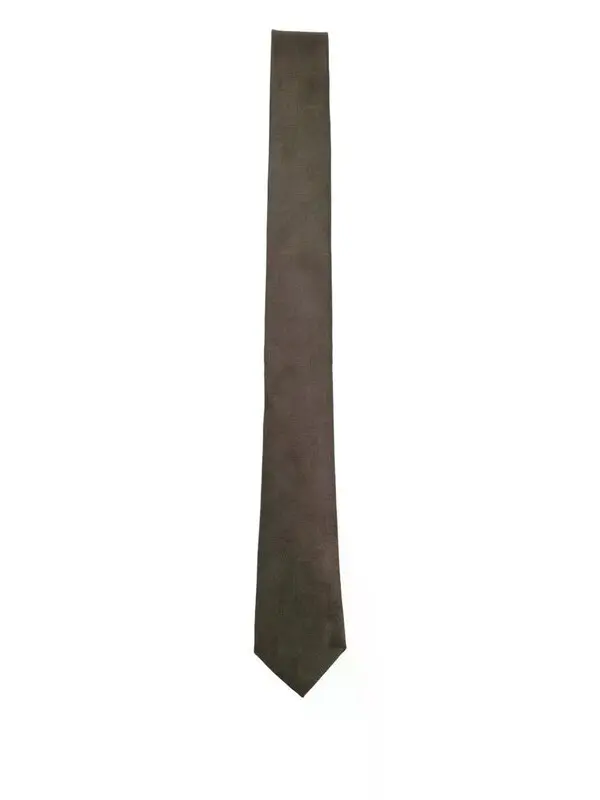 TOM FORD Herringbone Silk Neck Tie - Brown