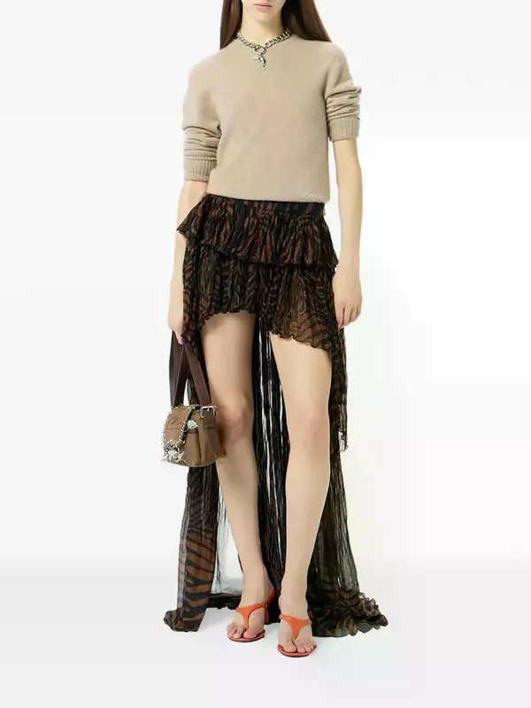 Blumarine Asymmetrical Skirt - Brown