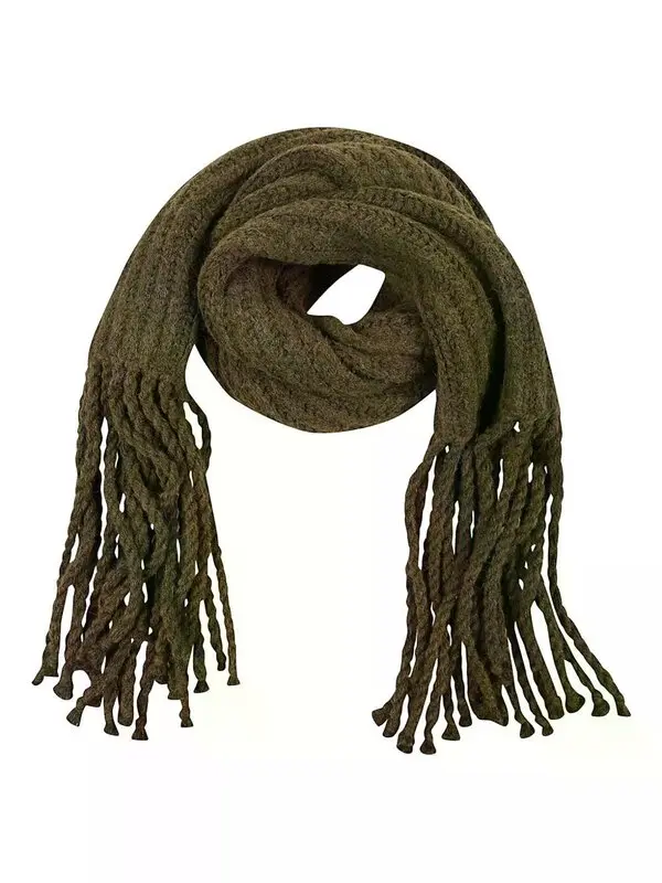 IRO PARIS Fringed Scarf - Green