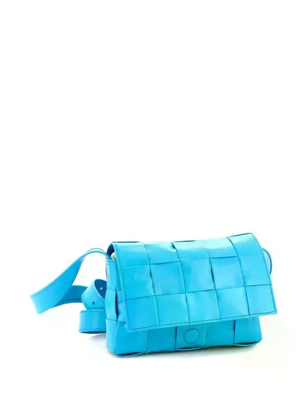 Bottega Veneta Cassette Maxi Intrecciato Leather Crossbody Bag