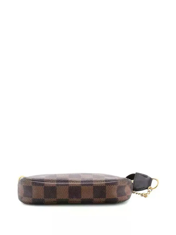 LOUIS VUITTON Pochette Accessoires Damier Mini Clutch - Brown