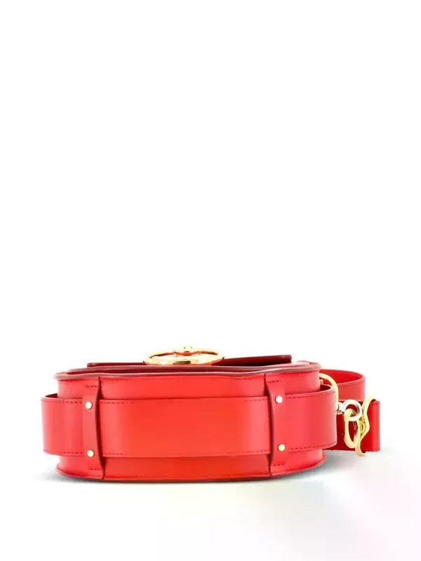 Chloé Tess Small Leather Shoulder Bag - Red