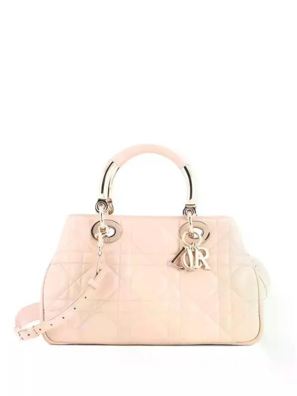 Dior Lady 95.22 Medium Tote Bag Cannage Embossed Leather