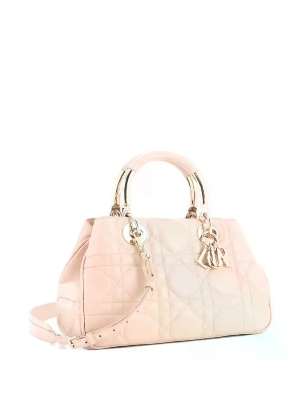 Dior Lady 95.22 Medium Tote Bag Cannage Embossed Leather