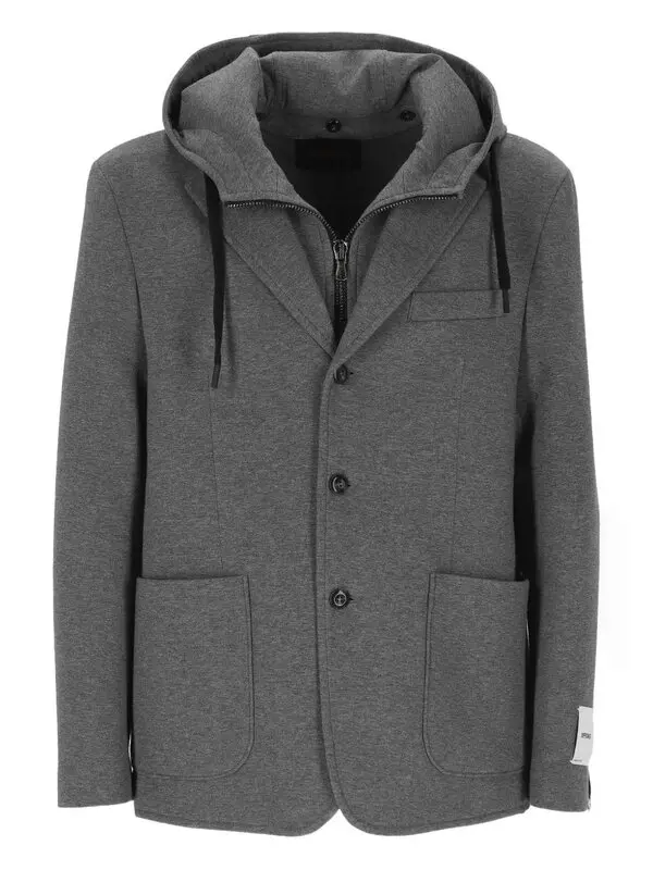 OFFICINA36 Hooded Button Jacket