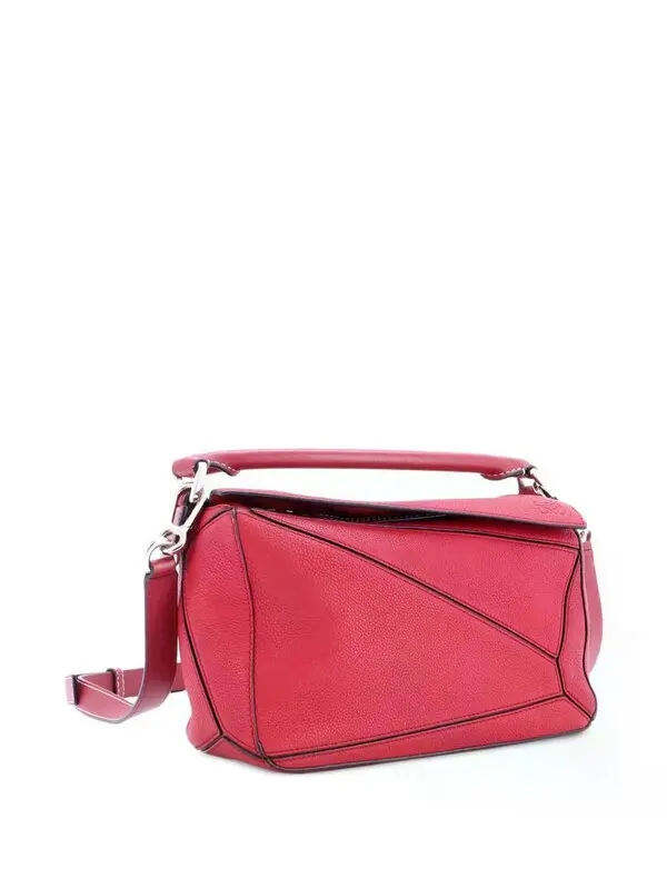 Loewe Puzzle Bag Small Satchel Leather - Pink