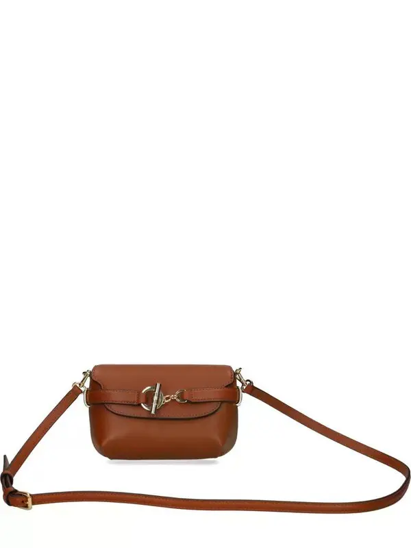 Ralph Lauren Buckle-detail Leather Crossbody Bag