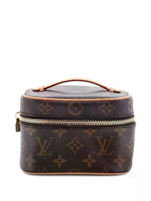 LOUIS VUITTON Vanity Case Monogram Canvas Nano Pouch - Brown